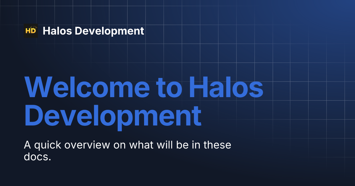 Welcome to Halos Development | Halos Development